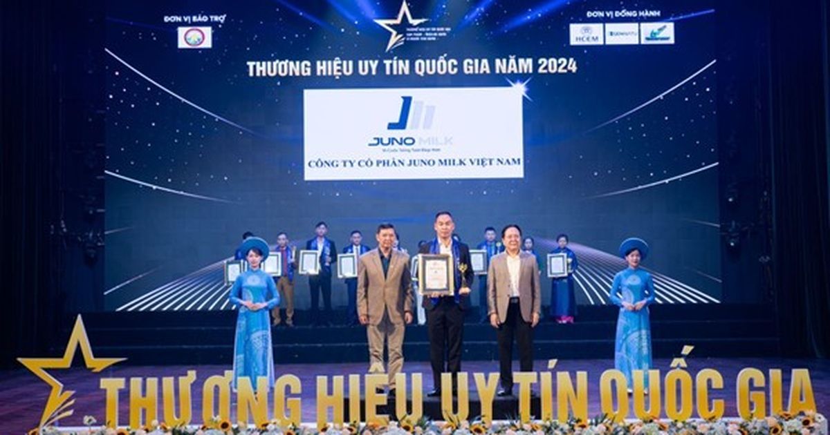 Juno Milk tự hào vinh danh Thương hiệu uy tín quốc gia 2024